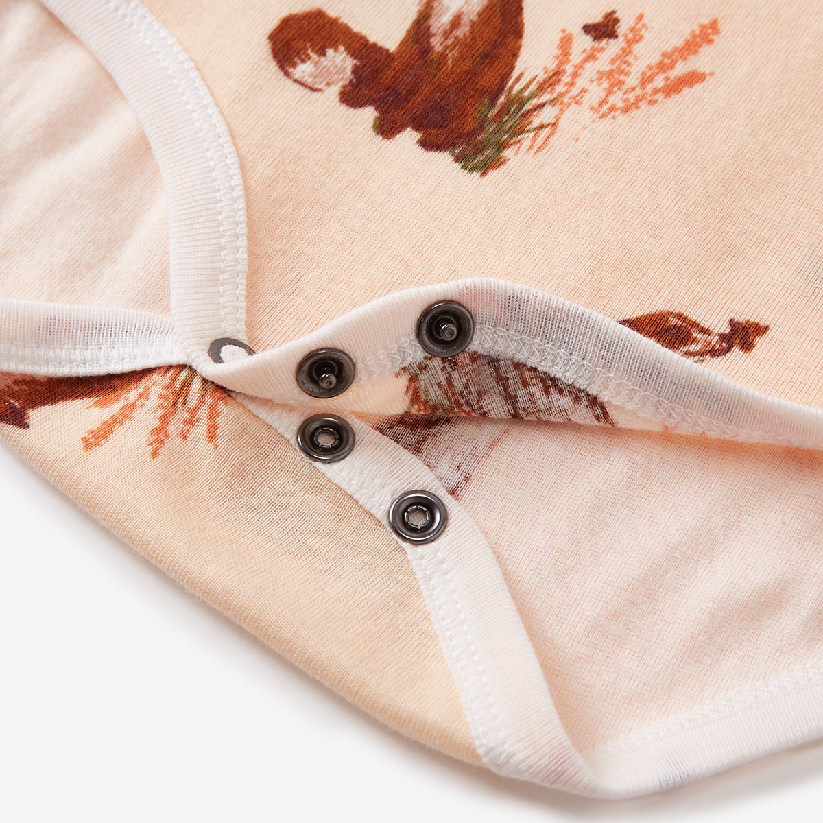 Organic One Piece ~ Floral Fox – Fox & Fig